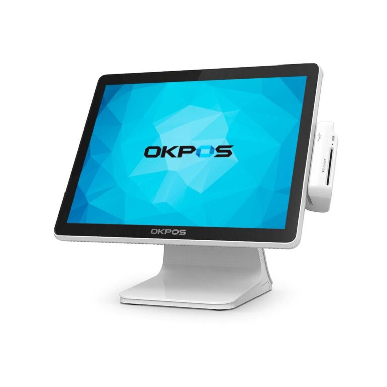Pack TPV Blanco Táctil OKPOS Optimus 15" - tpvcenter